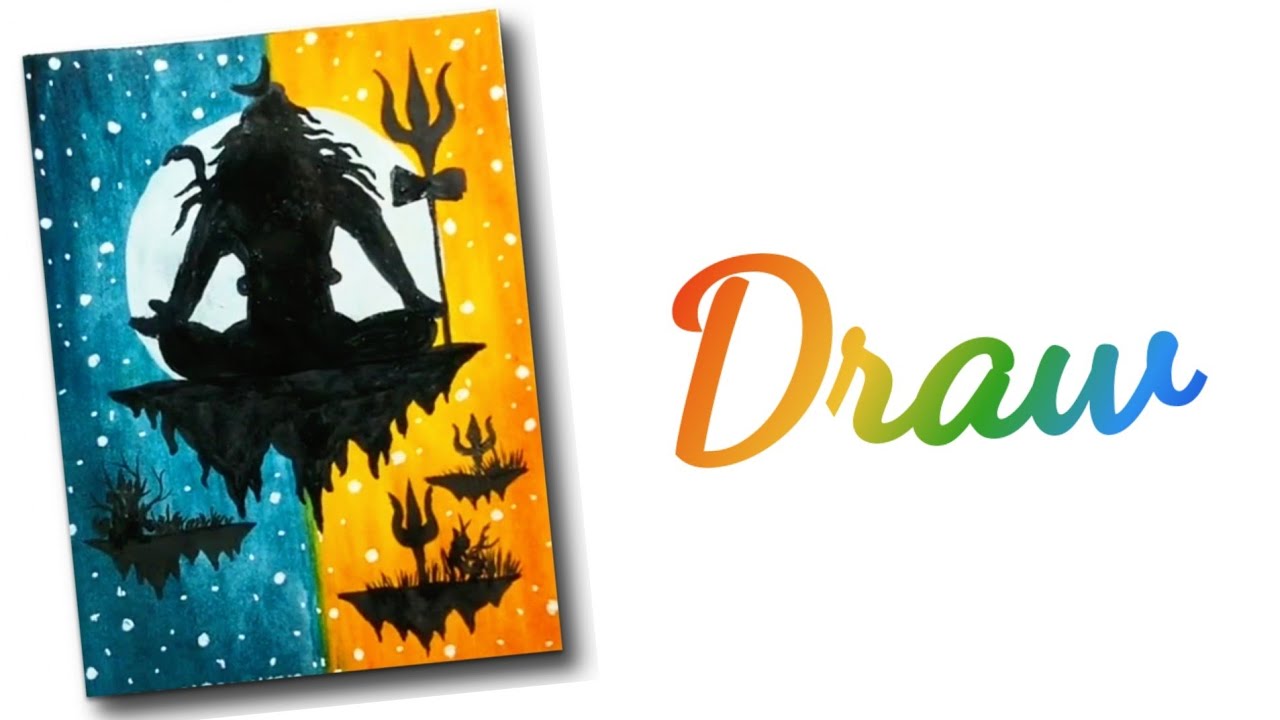 Mahakal Drawing || Mahashivratri 2020 Drawing|| - YouTube