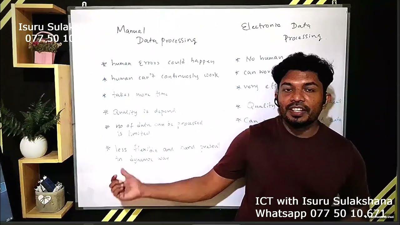 AL ICT English Medium - MANUAL Data Processing VS Electronic Data ...