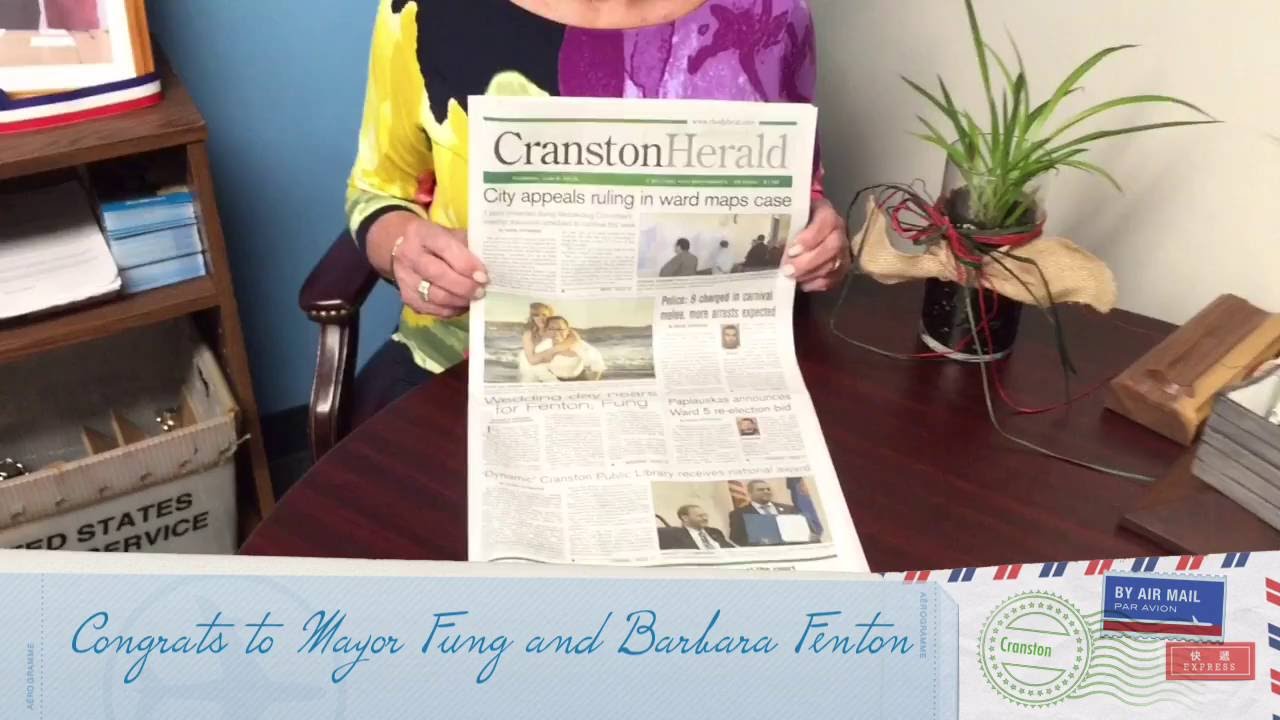Congrats to Mayor Allan Fung and Barbara Ann Fenton - YouTube