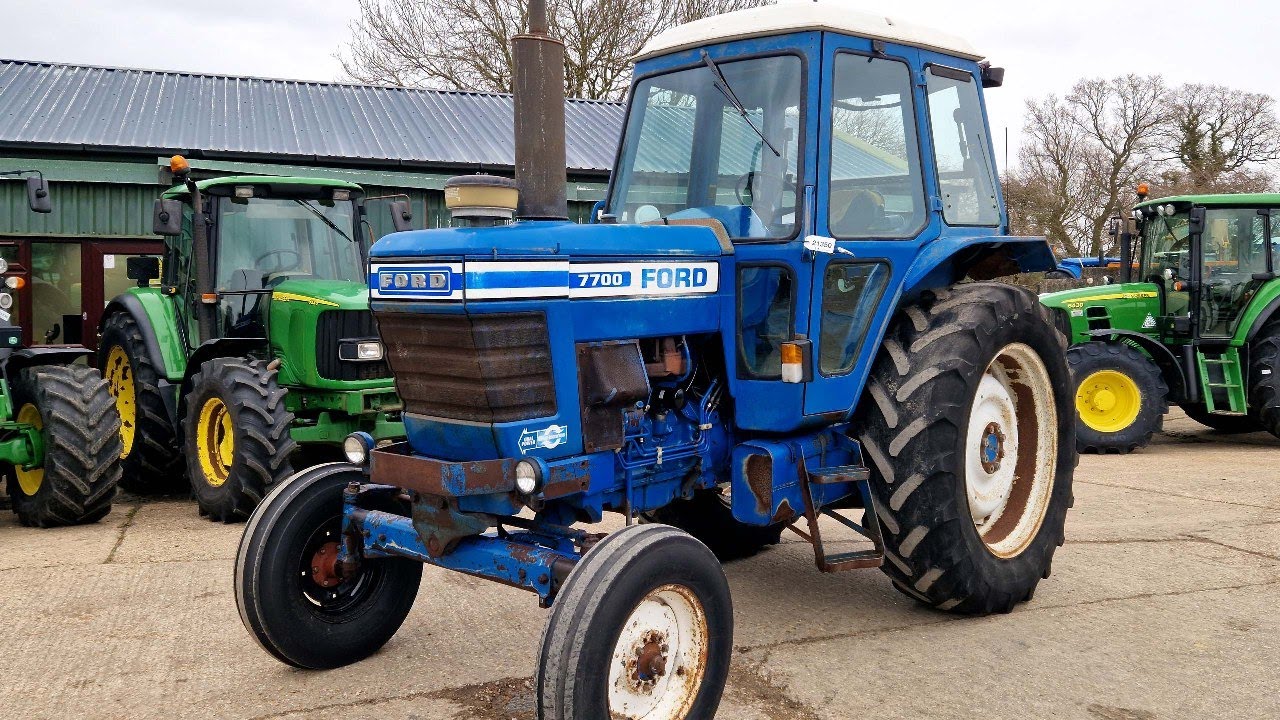 1980 Ford 7700 2WD Tractor - 21350 - YouTube