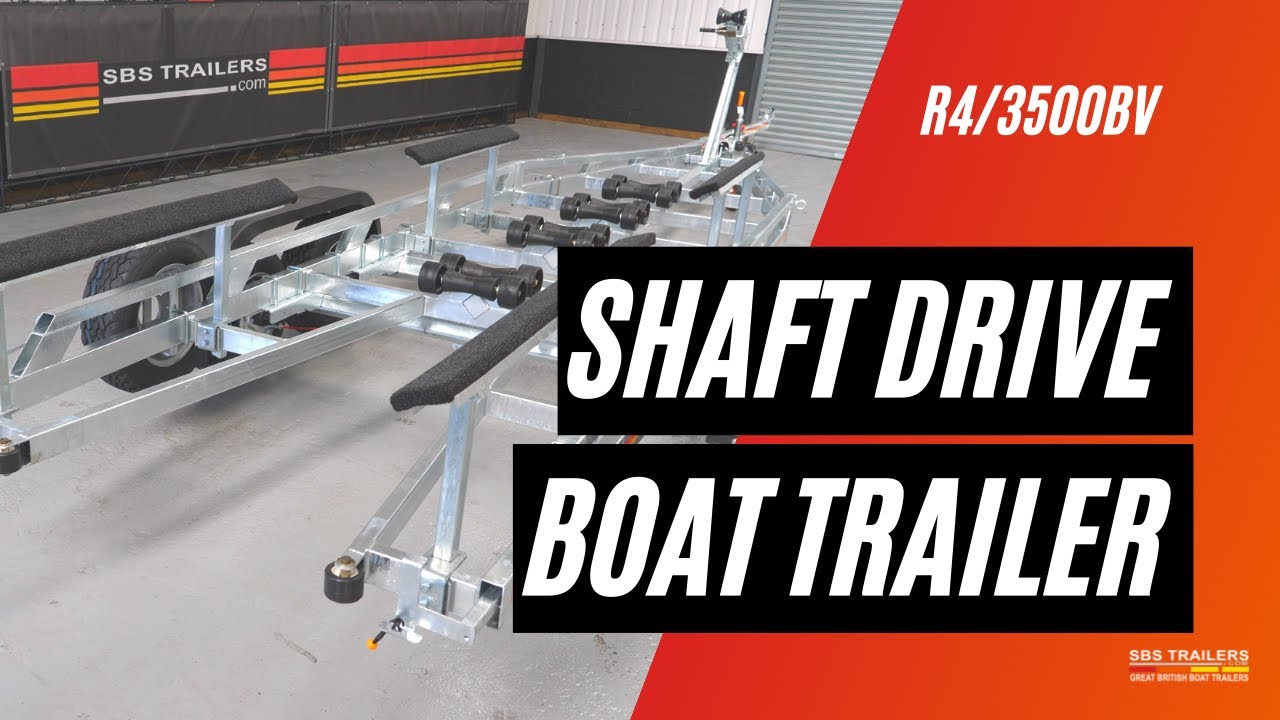 Trailer For Shaft Drive Boats | SBS Trailers | R4/3500BV - YouTube