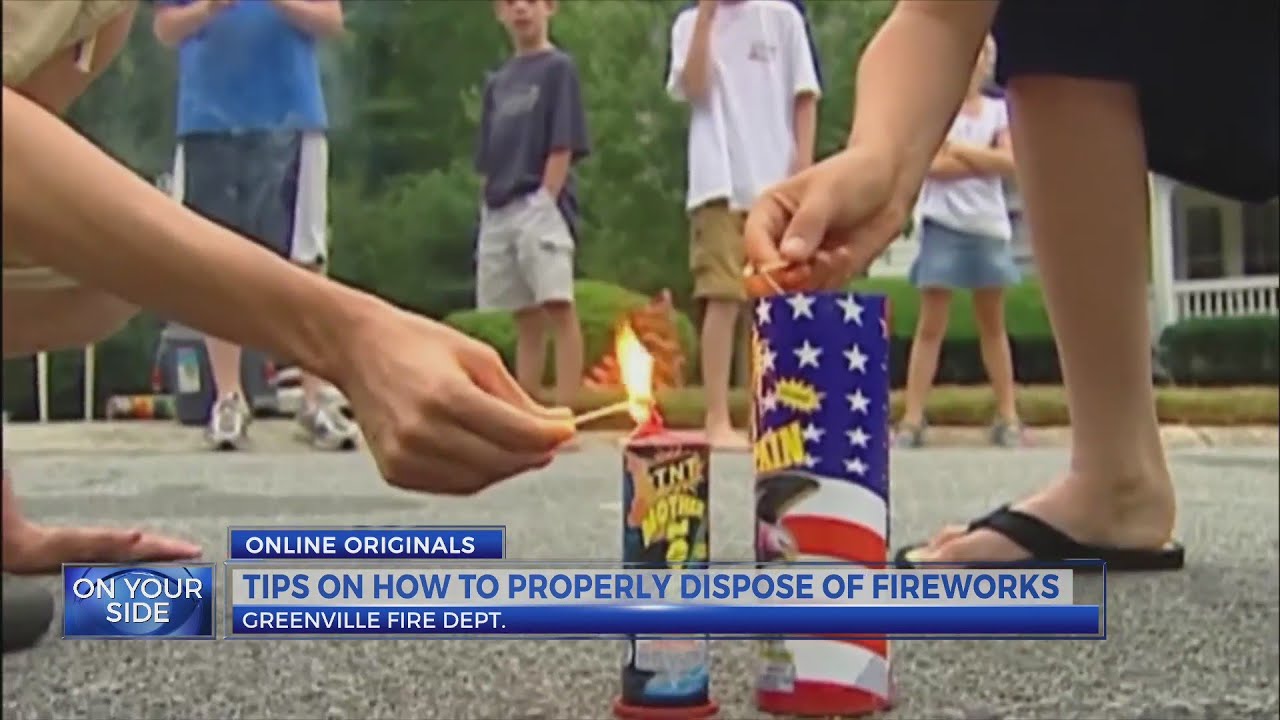 Online Originals: Properly disposing your fireworks, and storage - YouTube