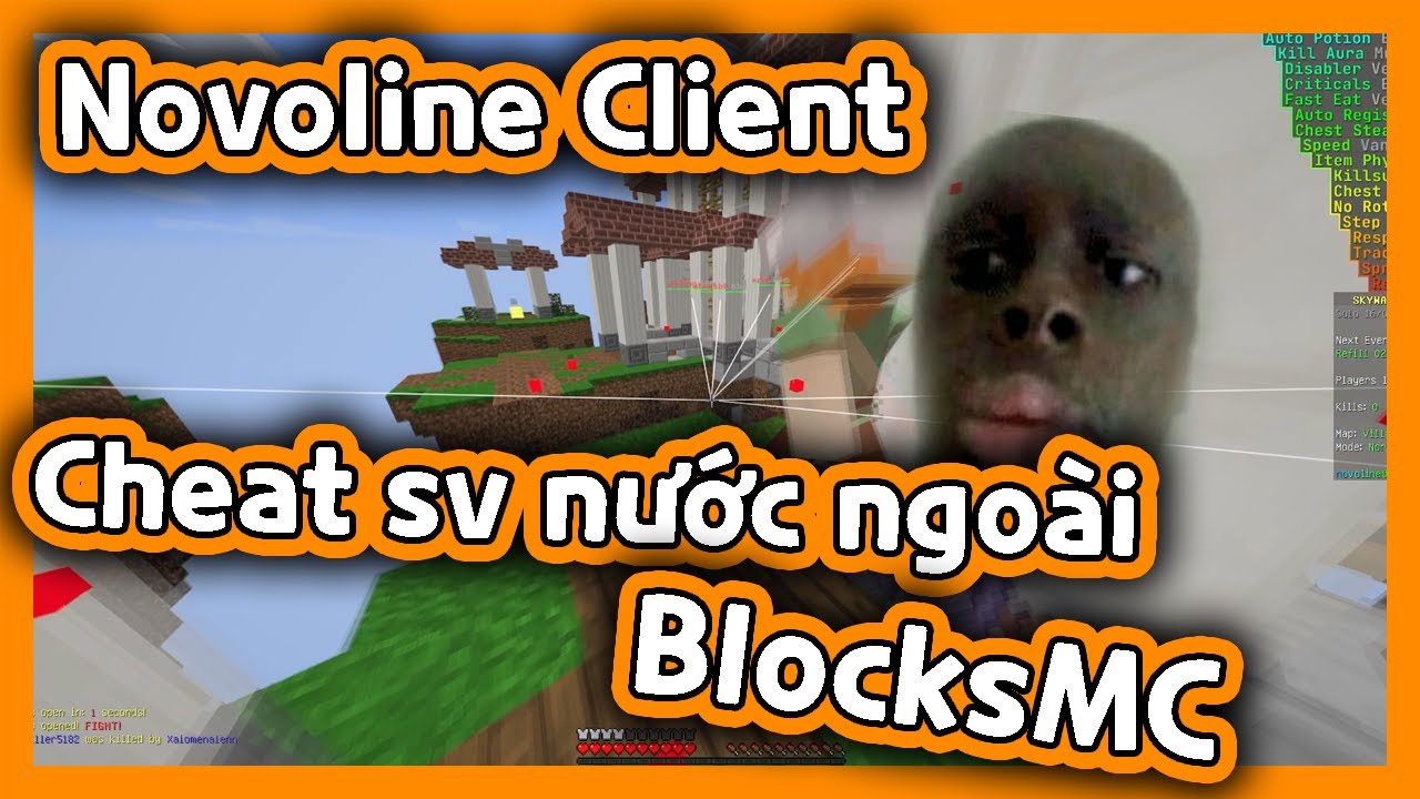 Cheat on BlocksMC using Novoline 🤩 - YouTube