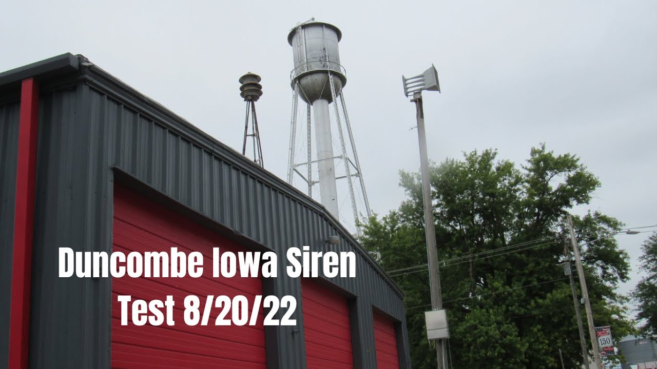 Duncombe IA Whelen 4004 8/20/22 1 Min Wail - YouTube