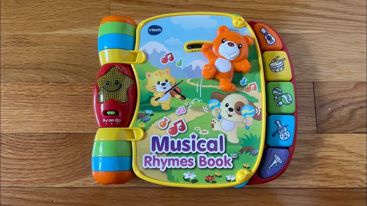 VTech Musical Rhymes Book (red design) - YouTube