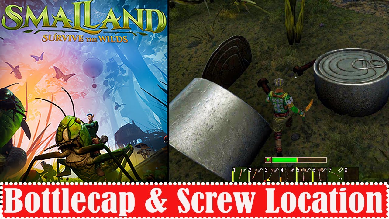 Smalland Survive The Wilds Bottlecap & Screw Location - YouTube