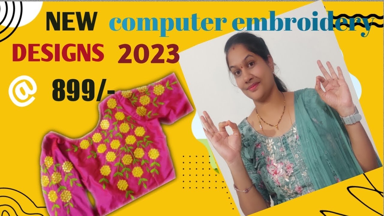 New Computer Embroidery work || Latest Designs || Trending 2023 - YouTube