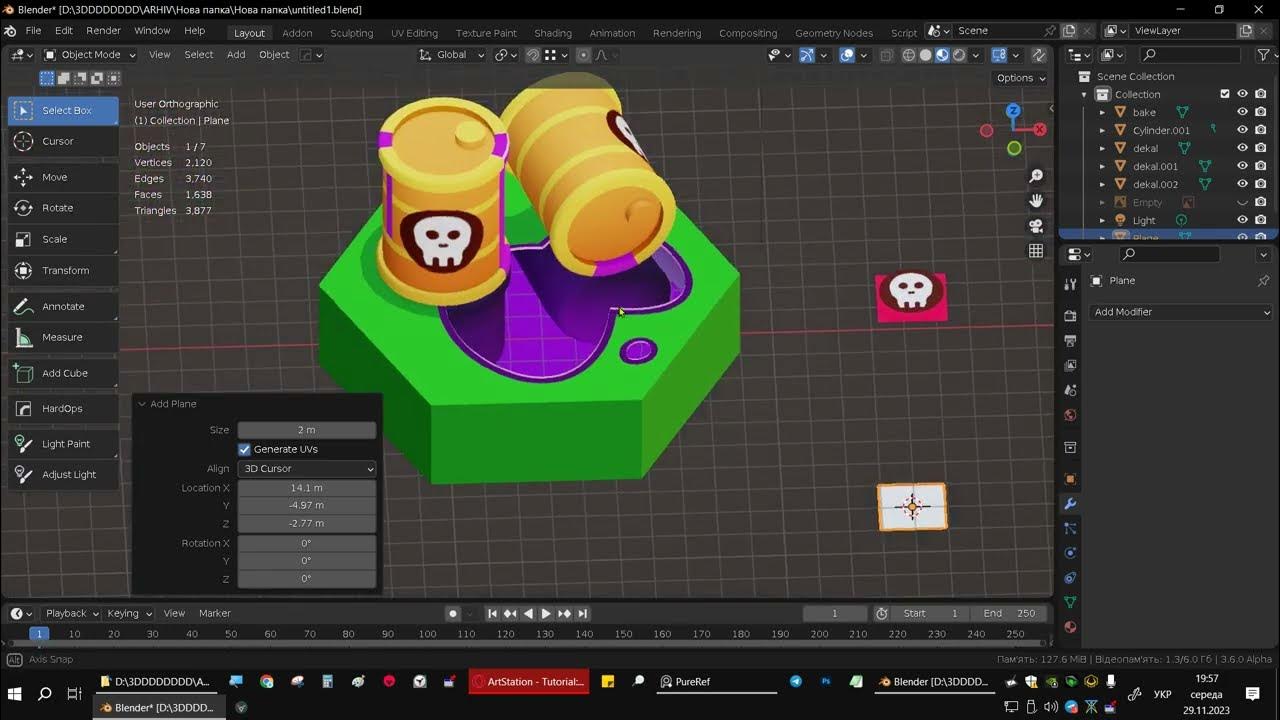 3d trick: (#3) creating a texture atlas (palette) in Blender - YouTube