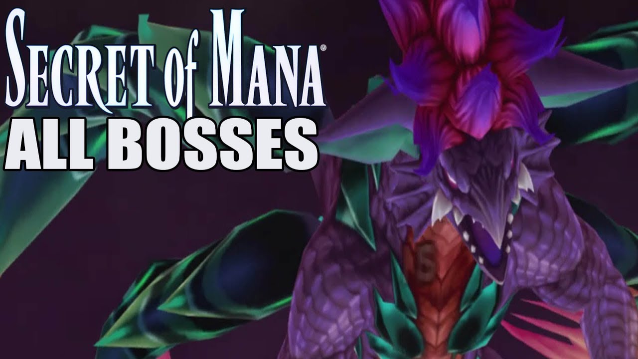 Secret of Mana Remake All Bosses - YouTube