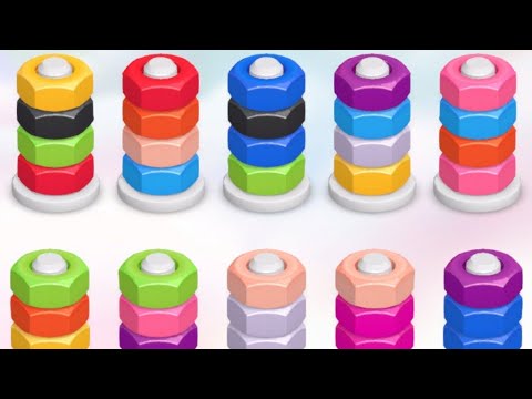 Main Game Susun Baut 9 Warna - YouTube