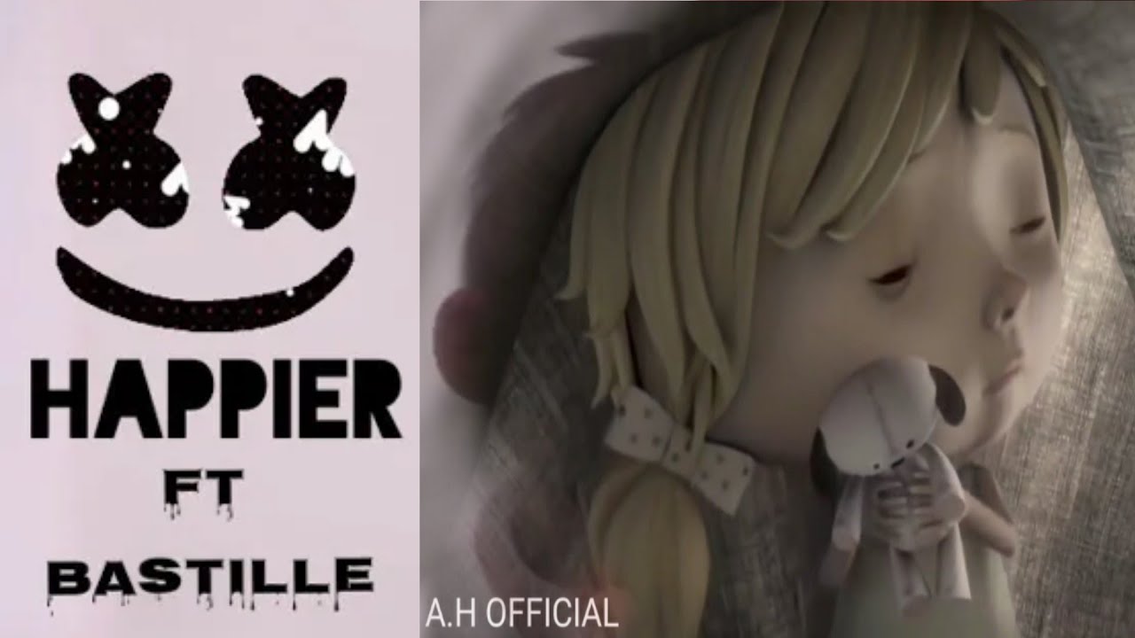 Marshmello ft bastille-happier(emotional animation HD music video 2020 ...