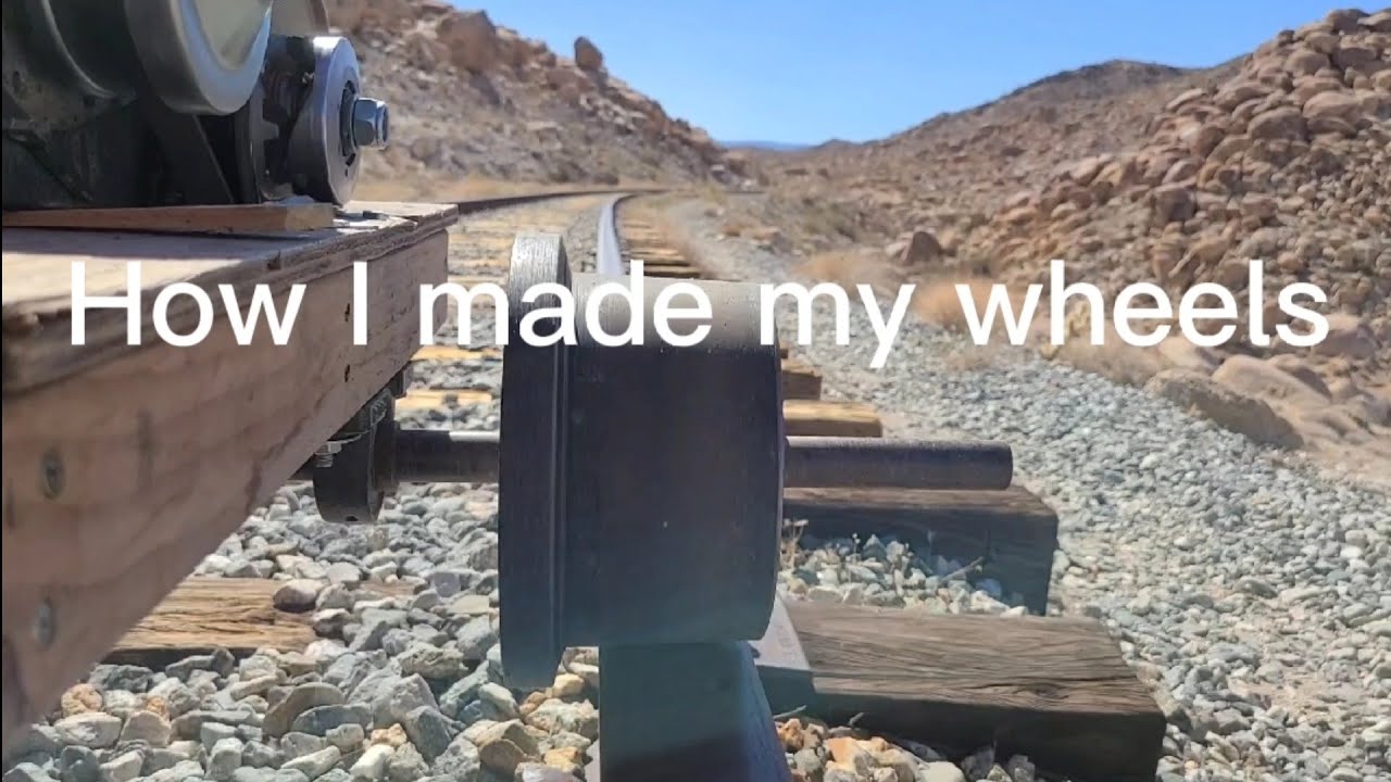 How to make polyurethane railcart wheels - YouTube