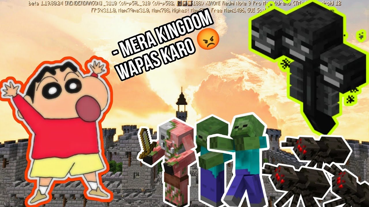 Shinchan ke castle par hogaya kabza 😱😱 - War in Minecraft 😡 - YouTube