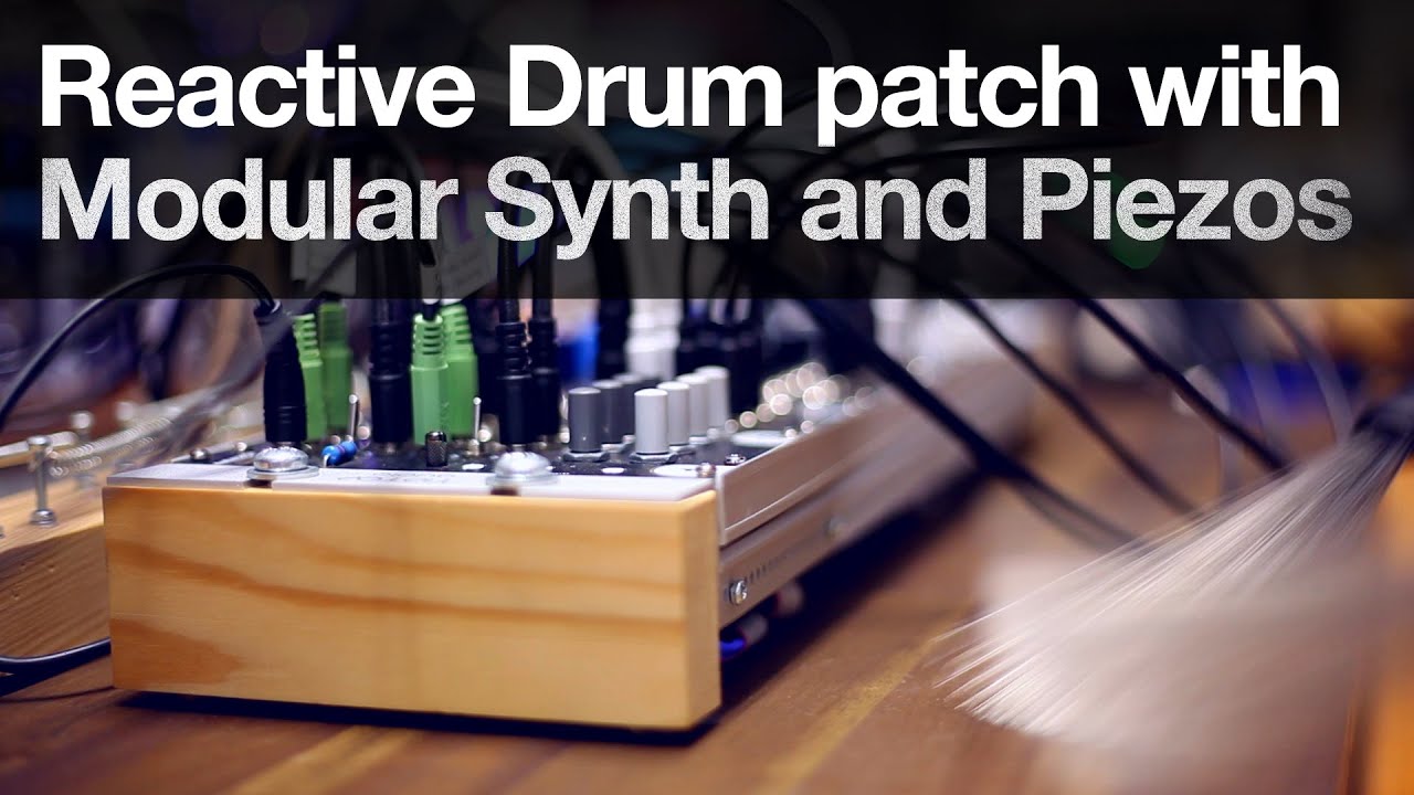 Reactive Drum Effects with Modular Synth and Piezos - YouTube