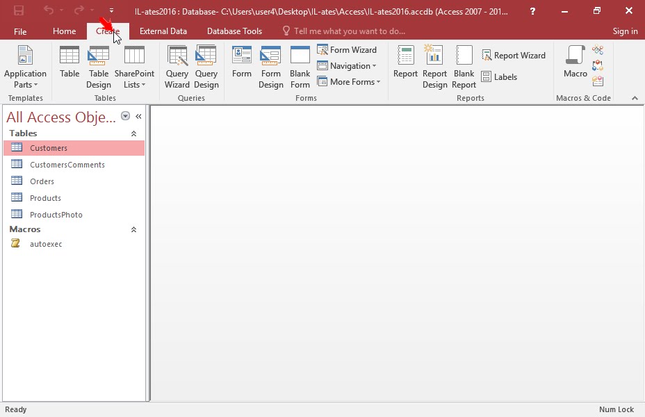 Create A New Query That Will Display All Fields From The Products Table And All Records Where