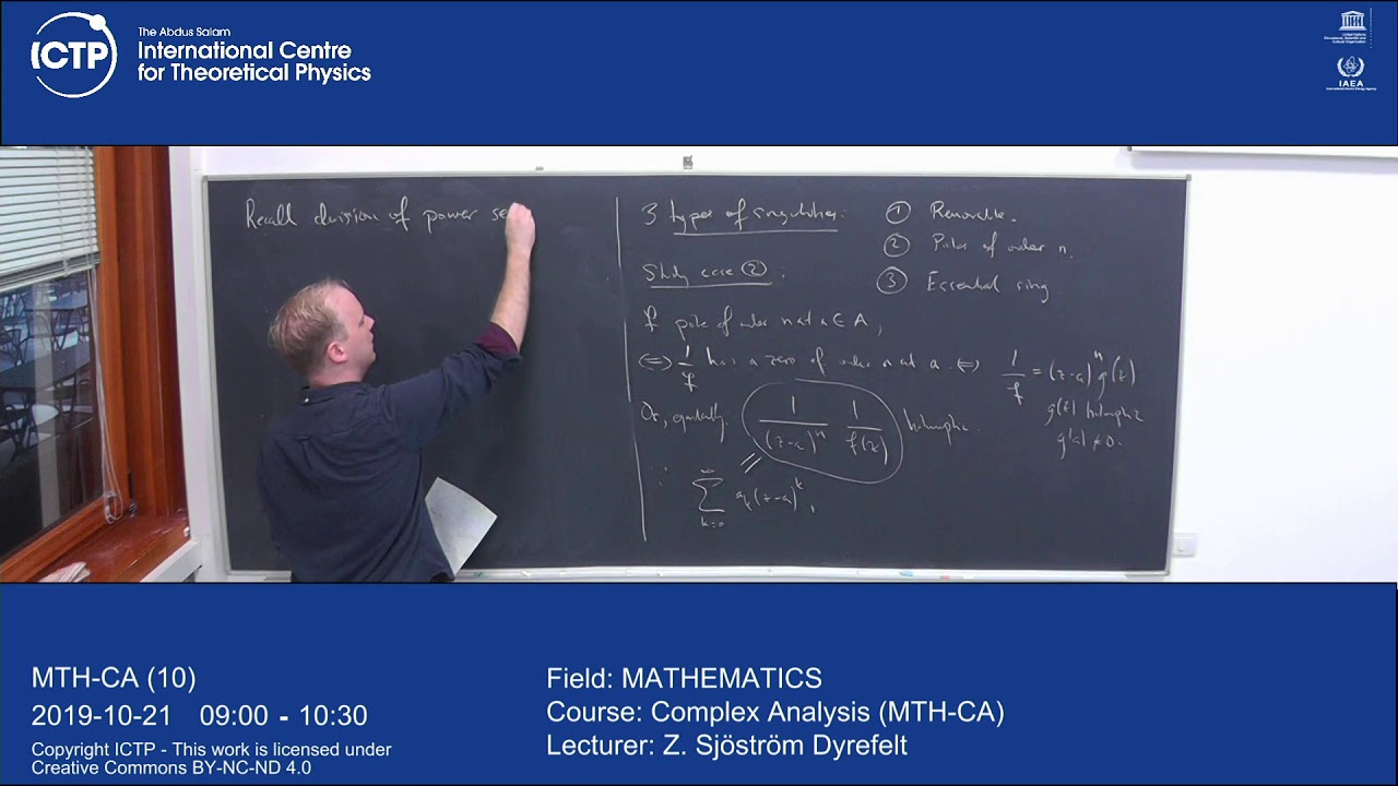 Complex Analysis (MTH-CA) Lecture 10 - YouTube