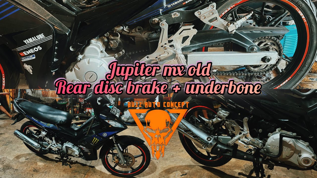 Pemasangan rear disc brake + footstep underboneYamaha jupiter mx old ...