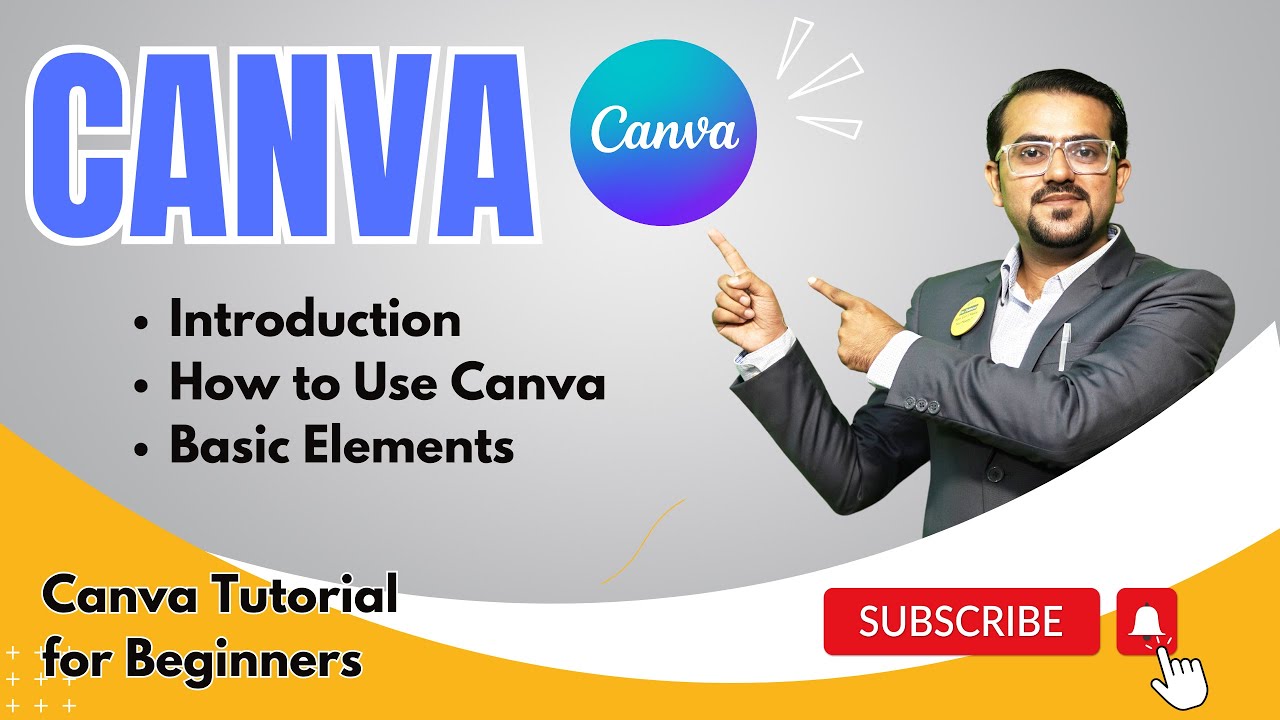 How to Use Canva | Basic Elements | Canva Introduction for Beginners ...