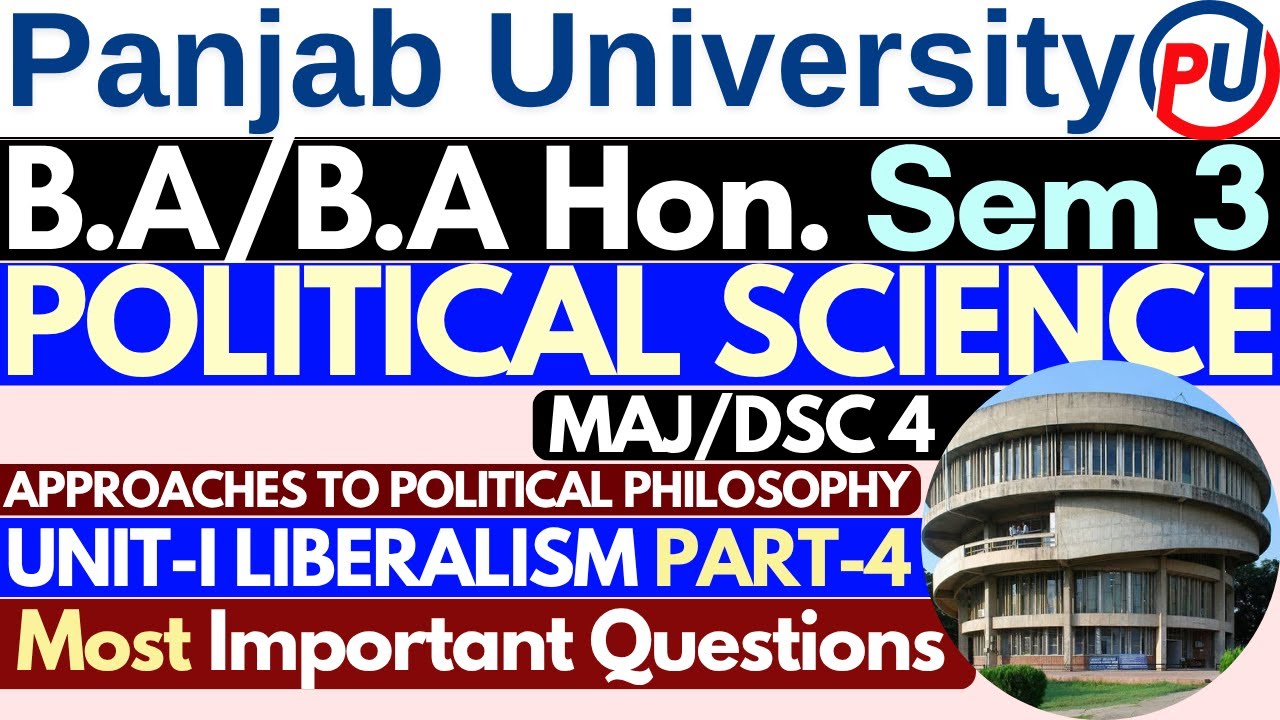 Liberalism | Political Science DSC 4 | Political Science Major 3rd ...