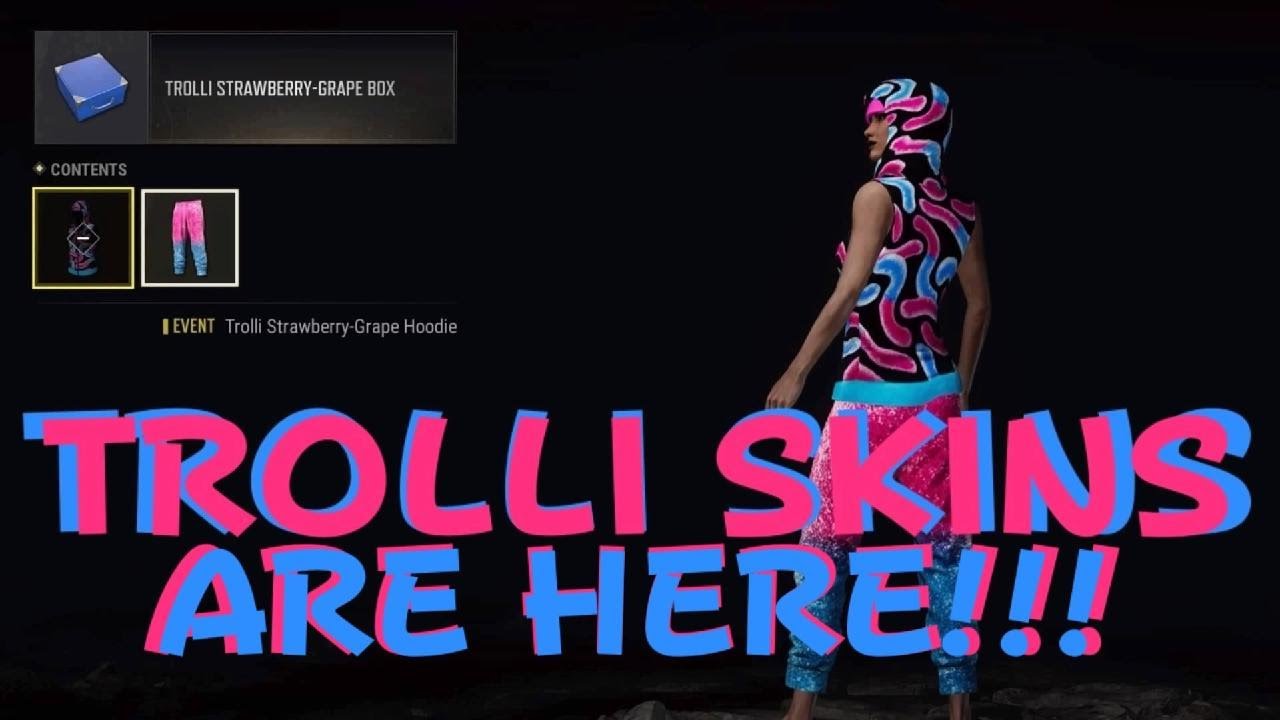 PUBG Trolli SKINS Available Now!!! Trolli Strawberry-Grape Box - YouTube