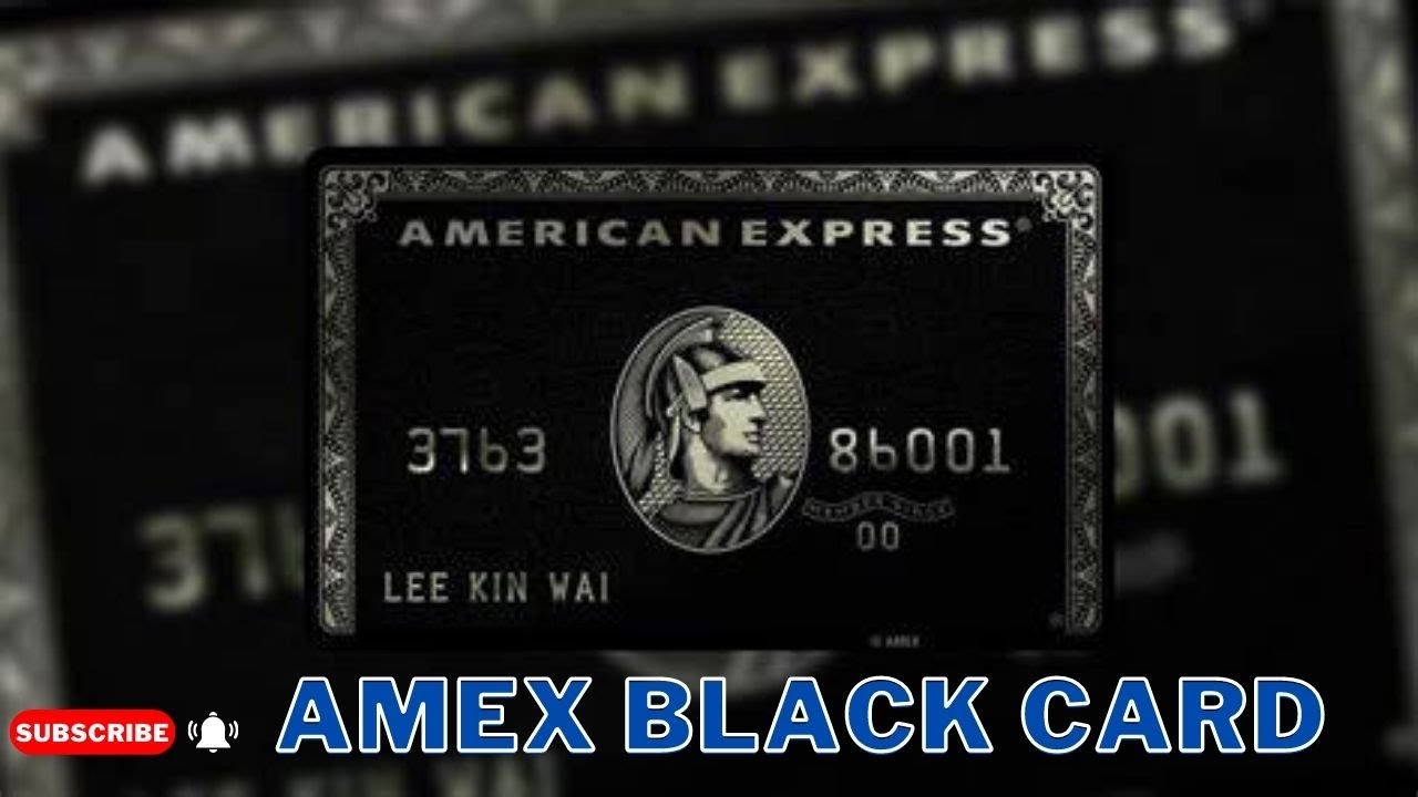 The American Express Black Card - YouTube