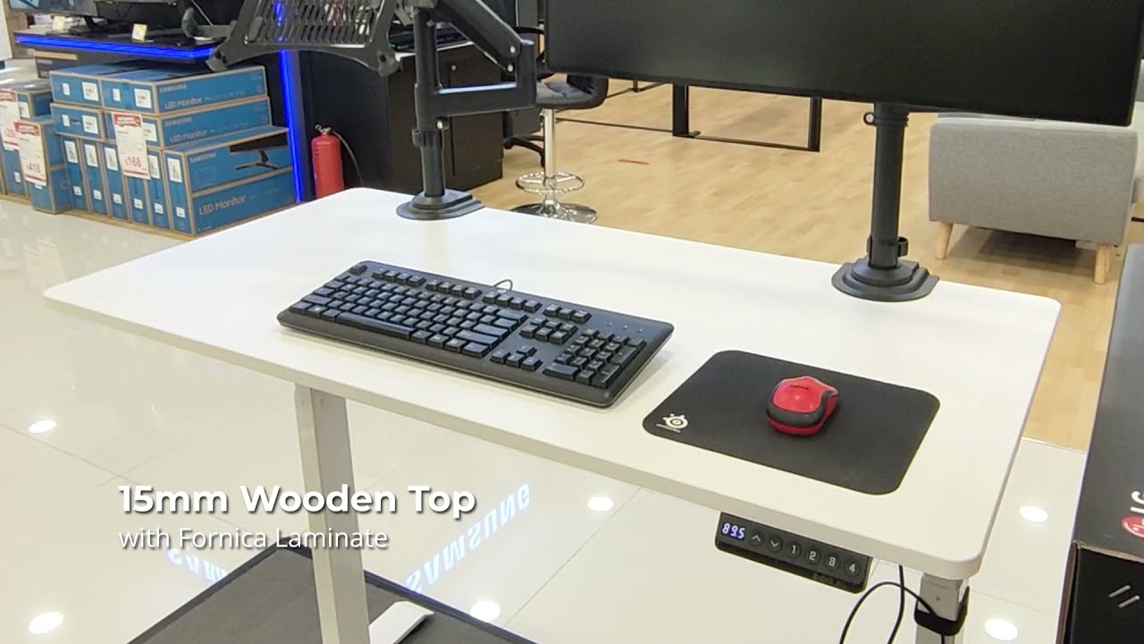 INX119 Height Adjustable Table @ COURTS Funan - Inxus Solutions - YouTube