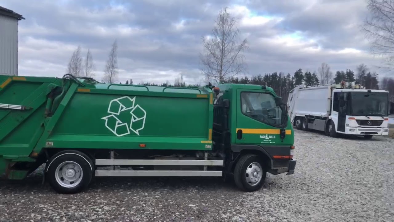 MITSUBISHI CANTER FE659, GARBAGE TRUCK, BALTIC TRUCK OÜ - YouTube