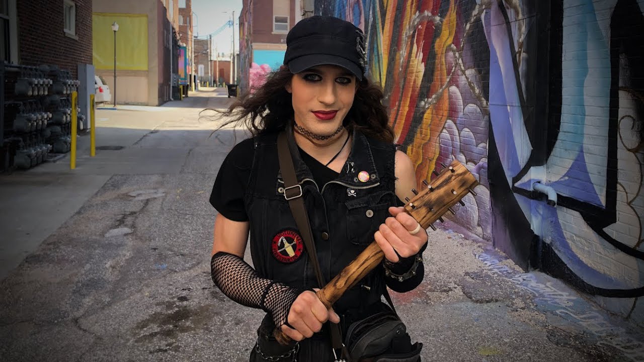 How to make a medieval lead weighted spiked club - YouTube