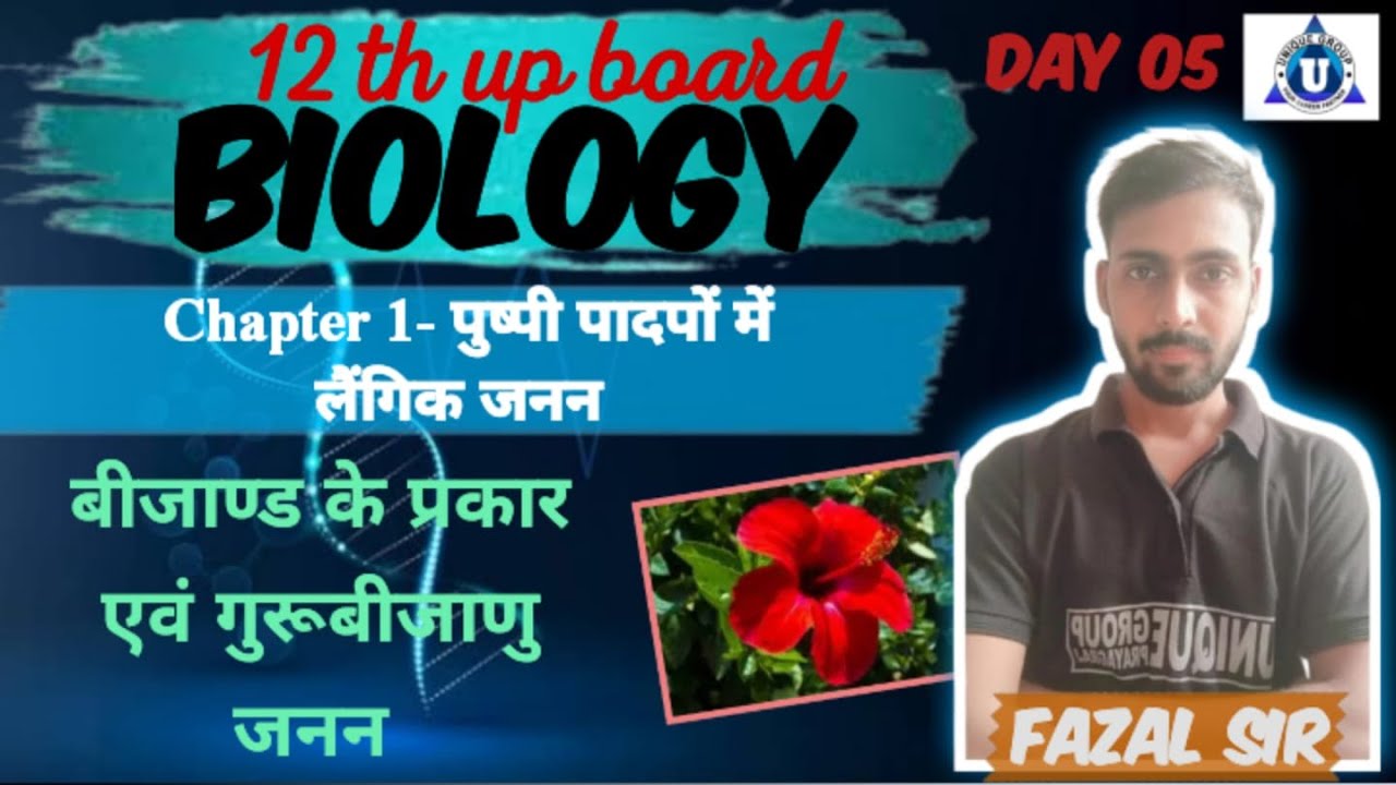 CLASS 12TH |UP BOARD BOARD | BIOLOGY| CHAPTER-01| बीजाण्ड के प्रकार एवं ...