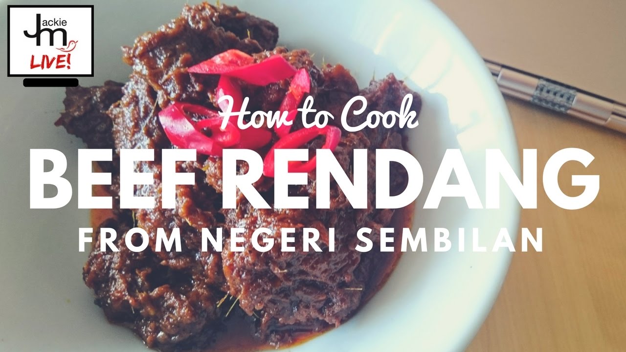 LIVE - How to Cook Beef Rendang from Negeri Sembilan - YouTube