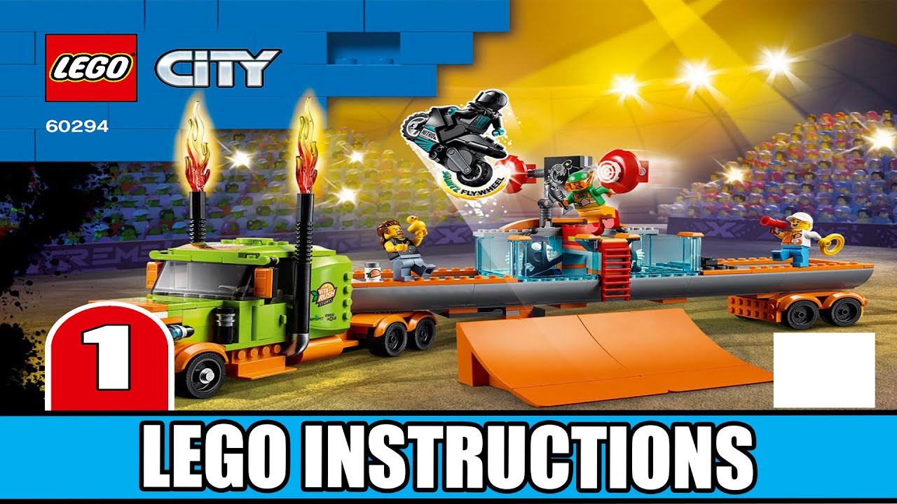 LEGO Instructions - City - 60294 - Stunt Show Truck (Book 1) - YouTube