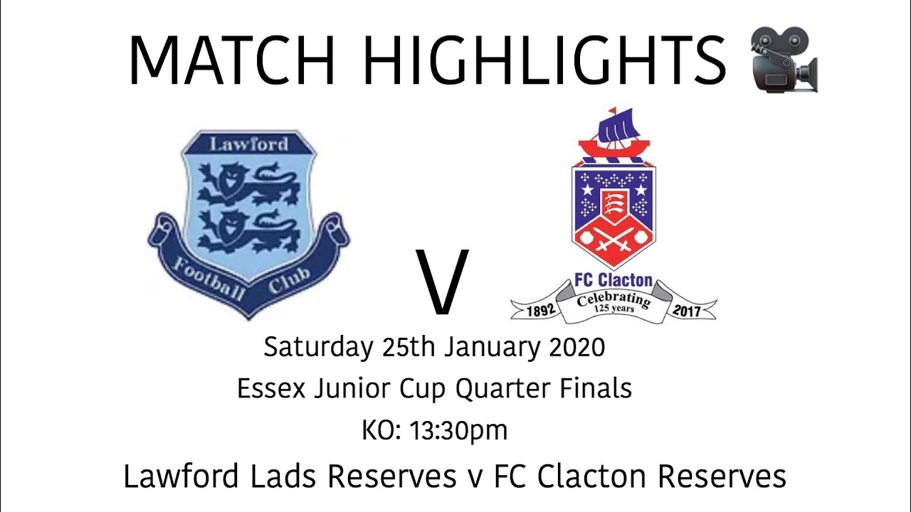 MATCH HIGHLIGHTS 🎥| Lawford Lads Reserves 0-1 FC Clacton Reserves ...