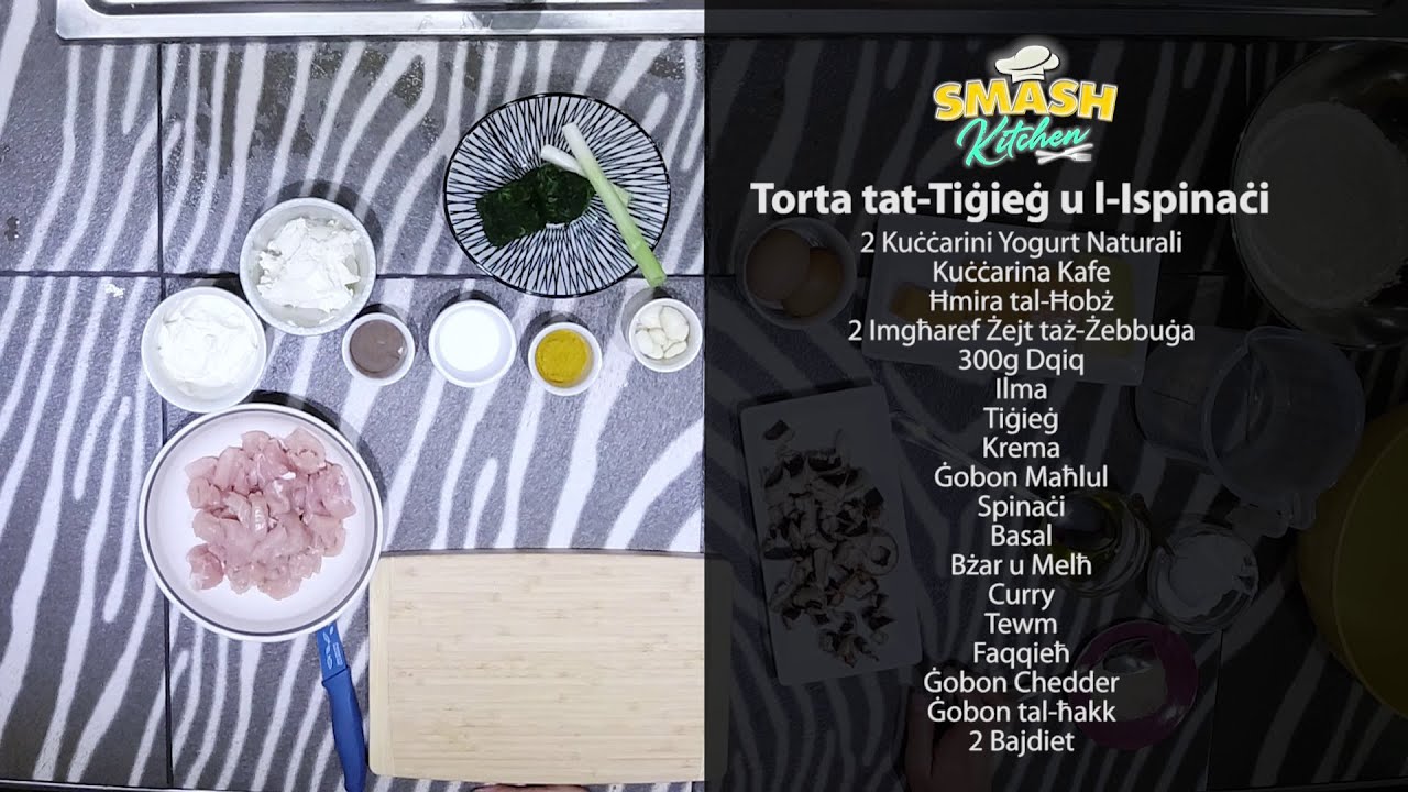 Smash Kitchen - Torta tat-Tiġieġ u l-iSpinaċi (Prog 17) - YouTube