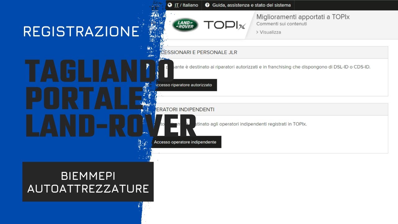 Come creare il libretto elettronico del tagliando sul portale TOPIX di ...