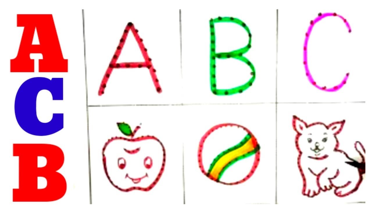 How to read abcd for Kids | abc writing practice video | abcd reading ...