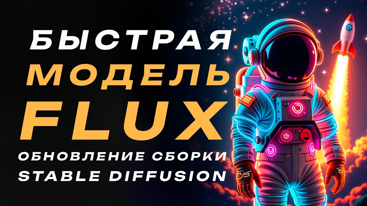 Быстрая модель Flux. Ускоряем генерации в Stable Diffusion - YouTube