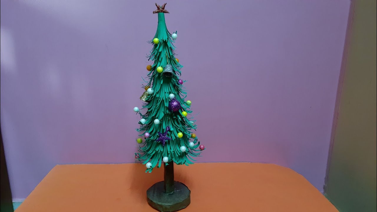 3D Paper Christmas Tree | How to Make a 3D Paper Xmas Tree DIY Tutorial ...