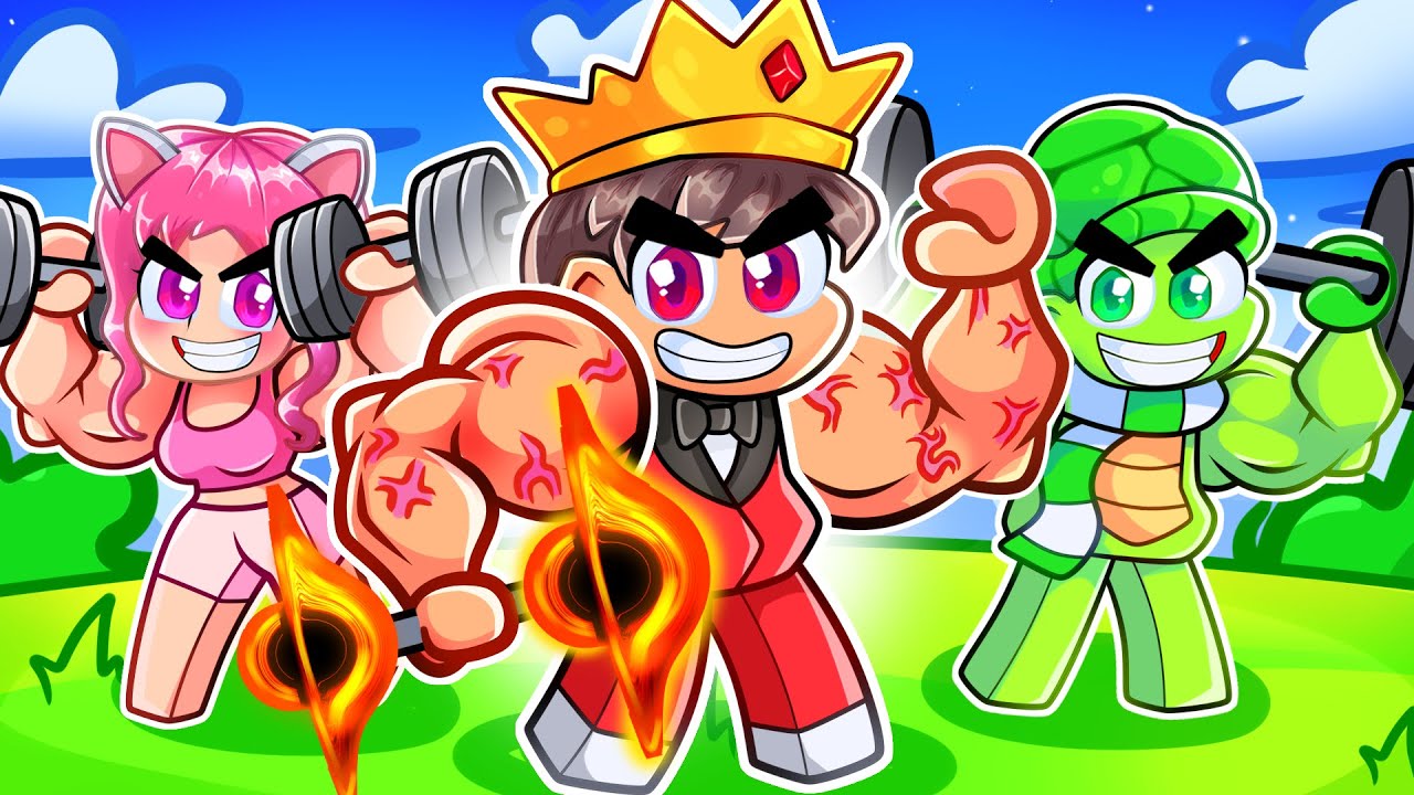 Having a MUSCLE FAMILY in Gym League! - YouTube