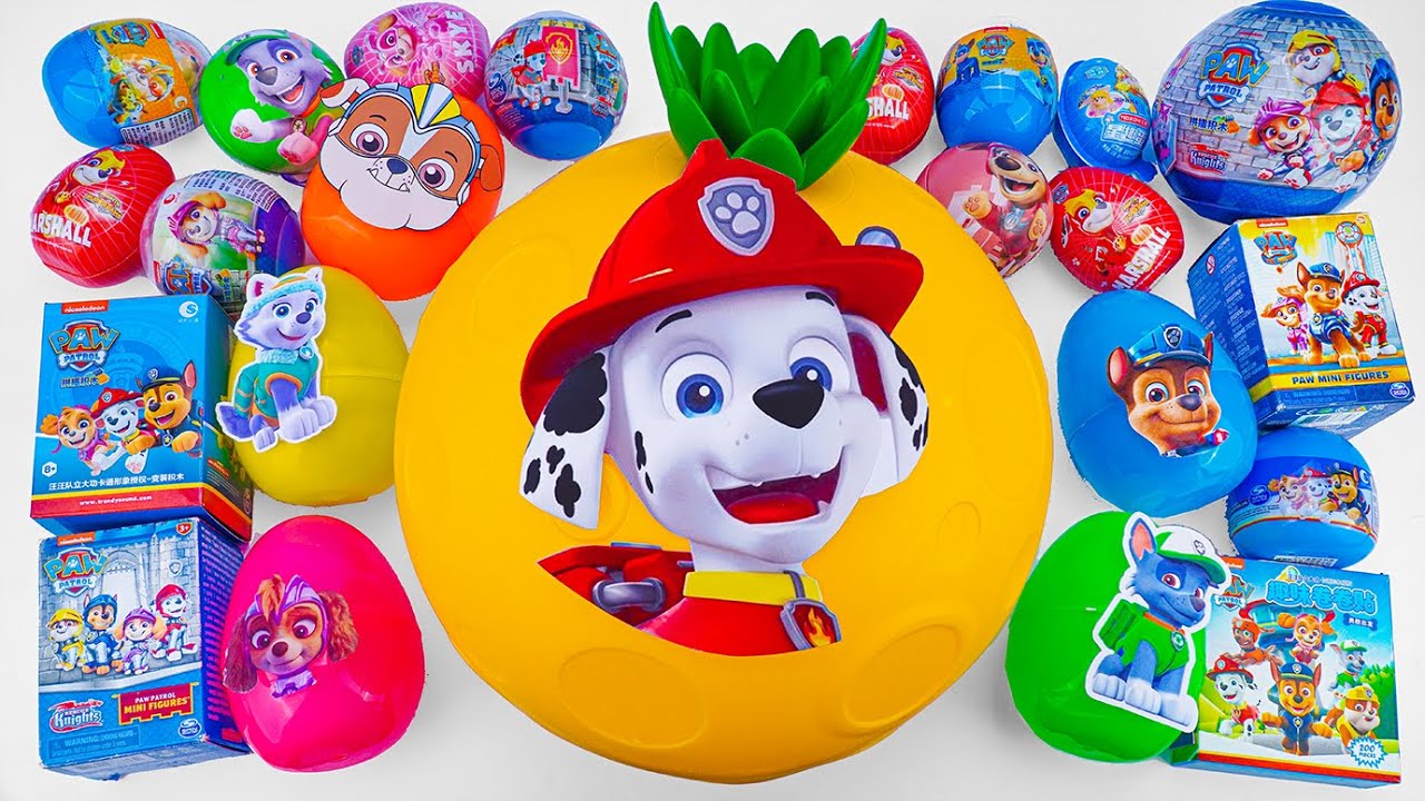 Paw Patrol Surprise Eggs ASMR 🥚 Who’s Inside Marshall & Friends? - YouTube