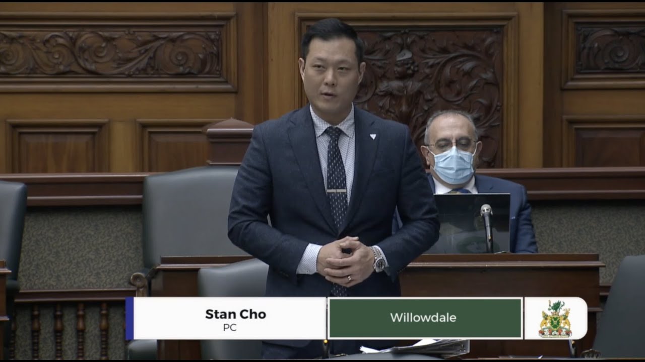 Ontario MPP Stan Cho's Remarks at the Second Reading for # ...