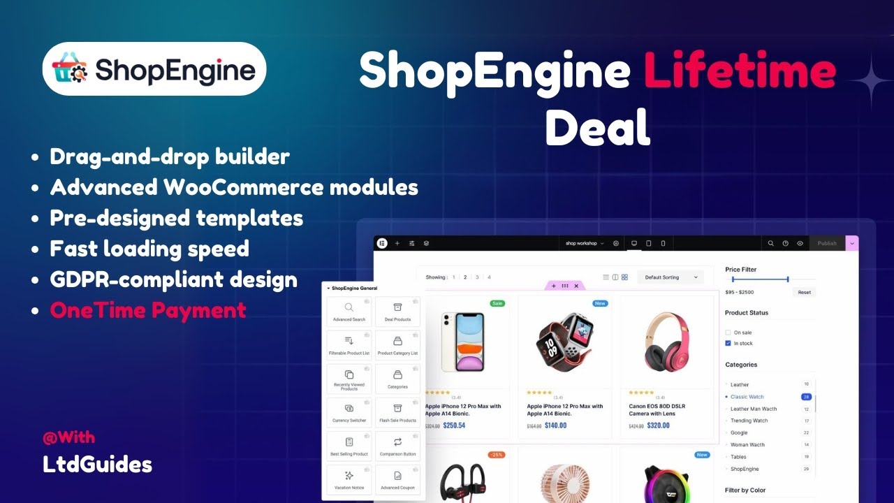 ShopEngine Lifetime Deal - The Most Advanced WooCommerce Plugin on AppSumo - YouTube