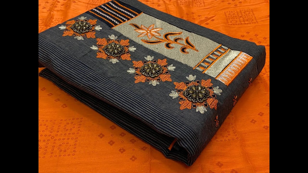 Latest Cotton Handloom Work Dress Materials Collection - YouTube