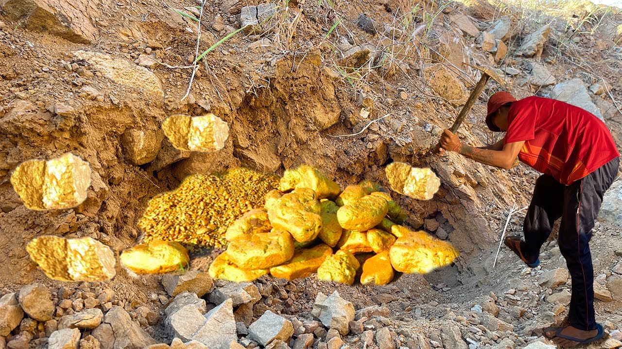 OMG! amazing day ! finding gold! under stone at foothills on million ...