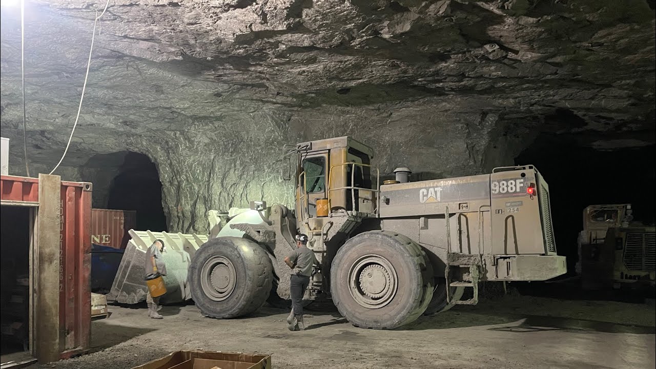 Underground limestone mine - YouTube