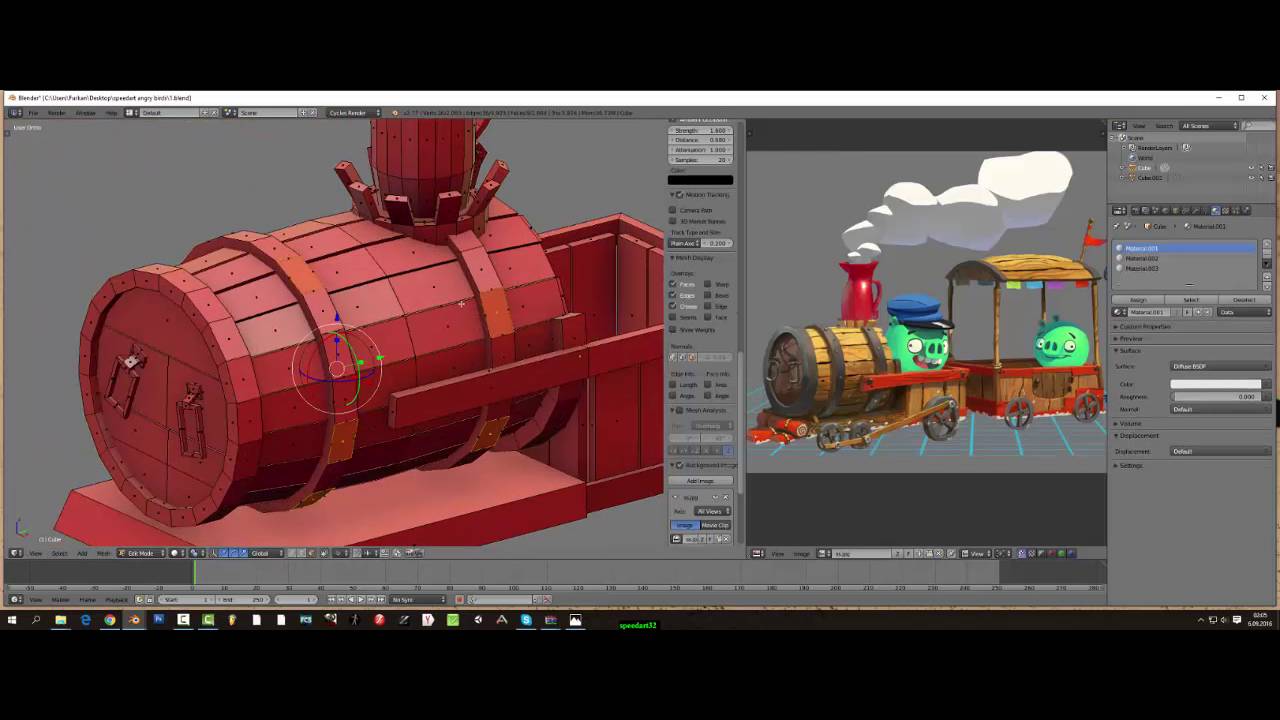 Angry Birds-Pigs Train Speed Modeling - YouTube