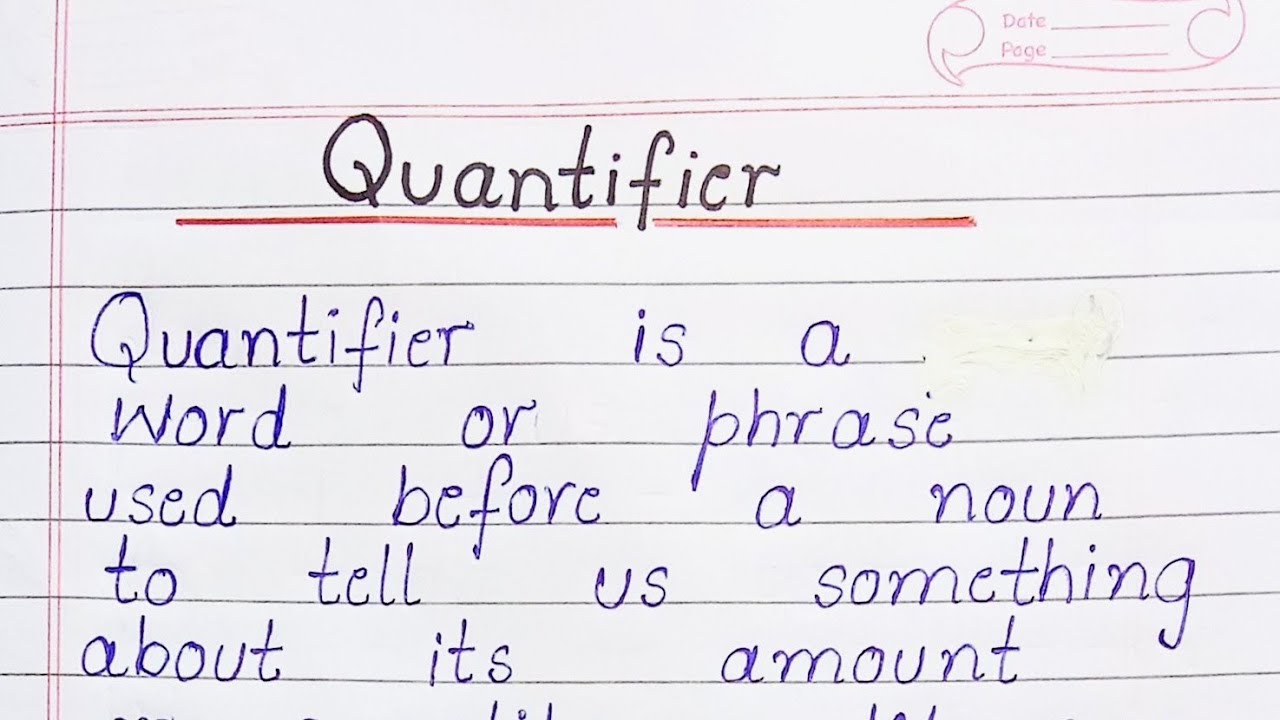 Quantifier - YouTube