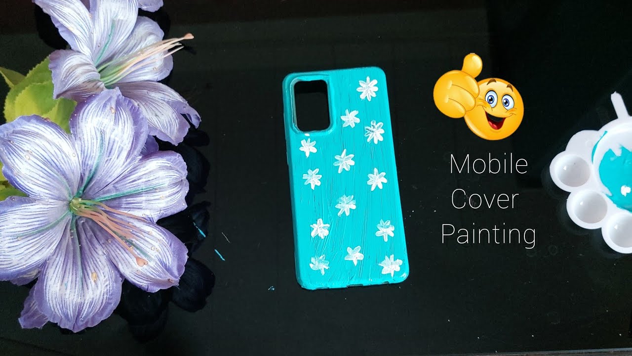 Mobile Cover painting|Acrylic painting|DIY mobile cover decoration|old ...