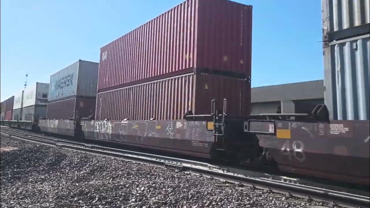 Huge BNSF 7211 with a double Rear End DPU!!! - YouTube