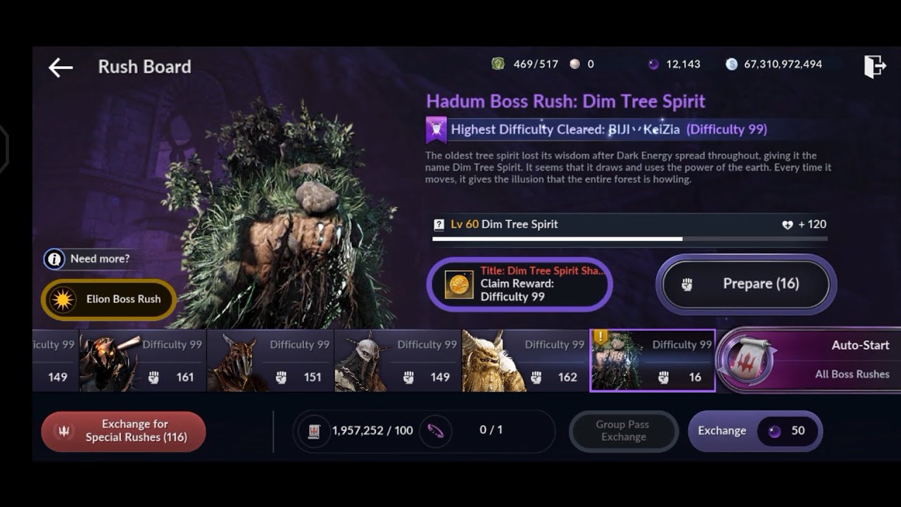 Fighting Boss Hadum: Dim Tree Spirit Lv 99 | Black Desert Mobile - YouTube