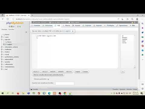 Como agregar nuevas columnas usando la sentencia ALTER TABLE en MySQL - YouTube